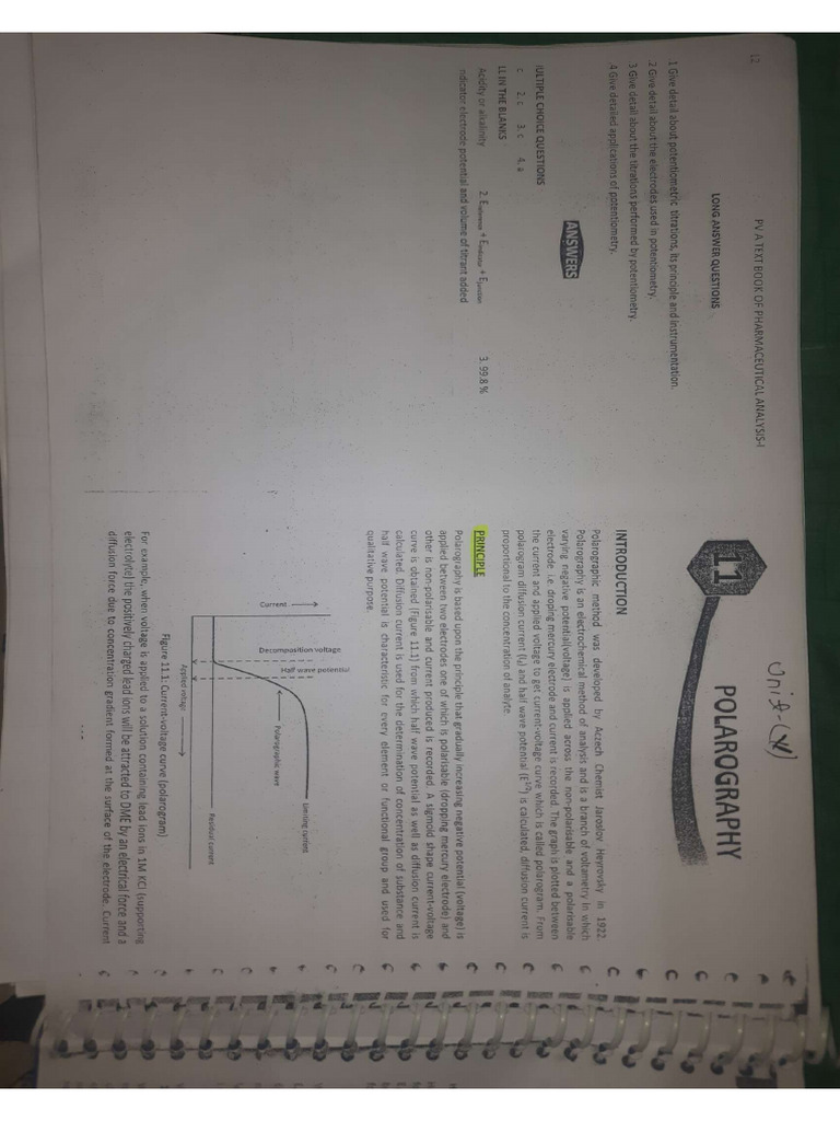 Polarography Analysis | PDF