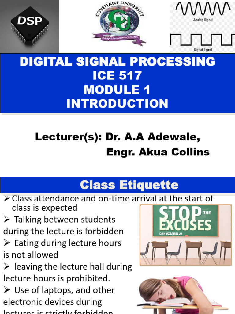 Digital Signal Processing - Week 1 | PDF | Discrete Time And Continuous Time | Digital Signal ...