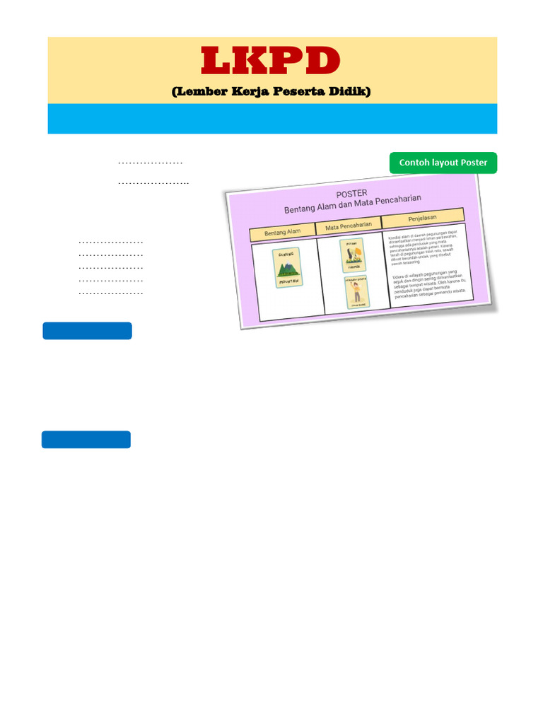 LKPD Membuat Poster | PDF | Seni