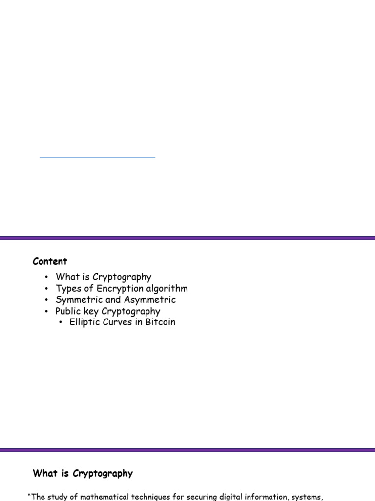 Cryptography in Blockchain | PDF | Cryptography | Key (Cryptography)