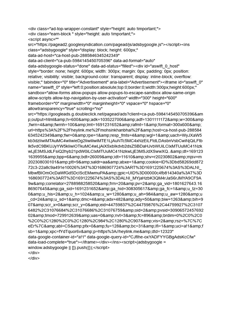 Div Class - Ad-Top-Wrapper-Constant - Style - Height - Auto | PDF