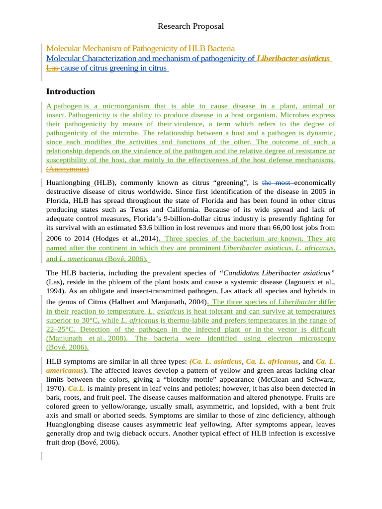 Molecular Mechanism of Pathogenicity of HLB Bacteria | PDF | Polymerase ...