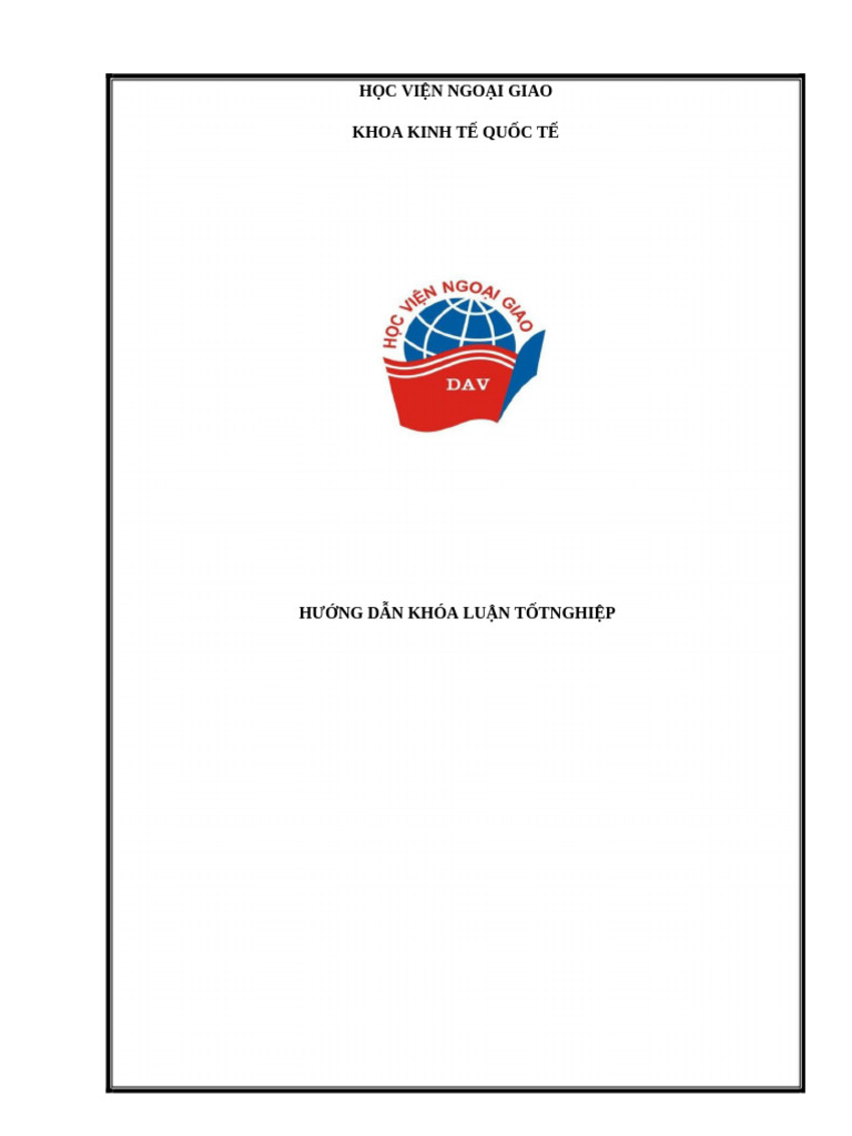 Quy Cách KLTN KTQT | PDF