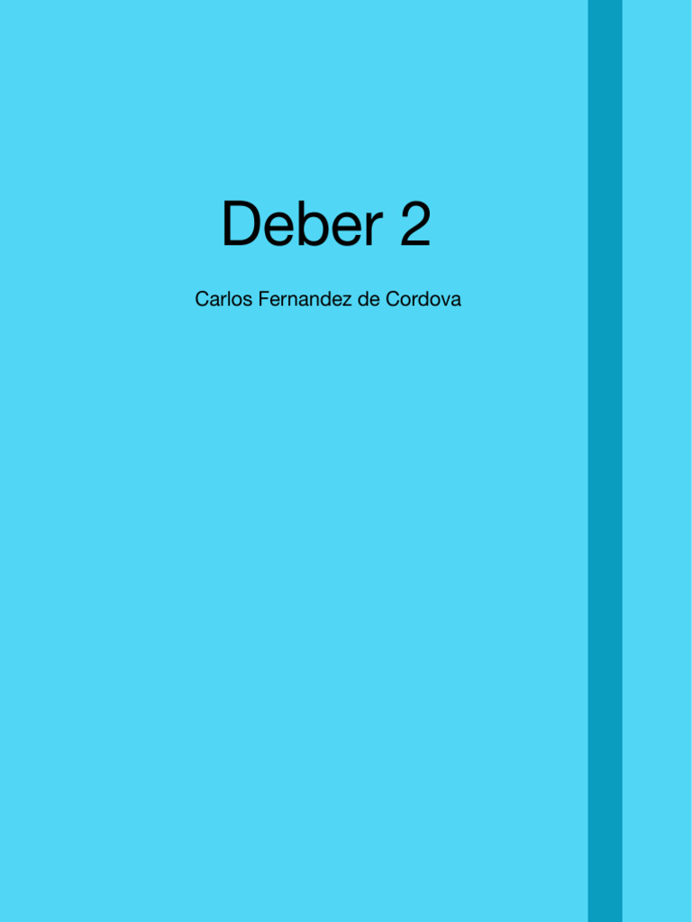 Deber 2 | PDF