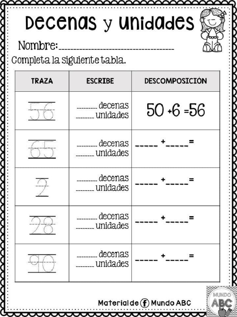 Actividades Decenas y Unidades PDF 10 | PDF