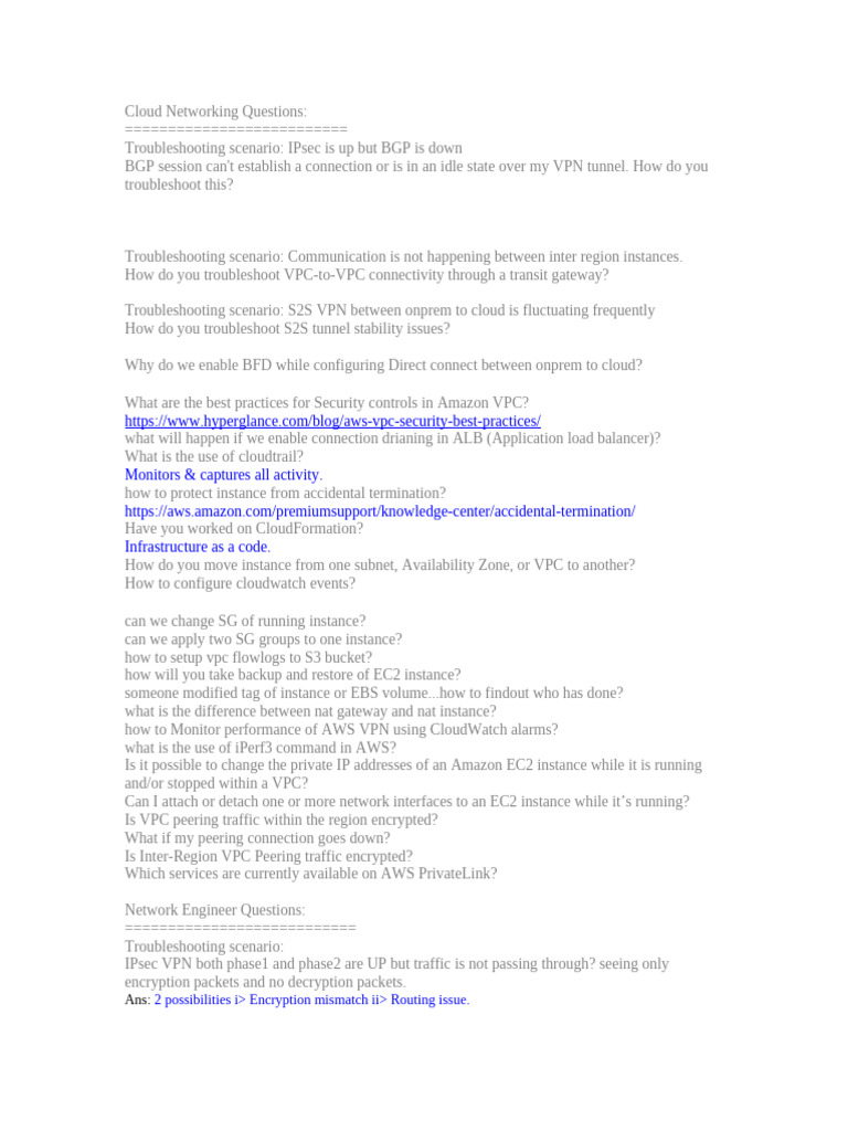 NW Interview Questions | PDF | Public Key Certificate | Computer Network