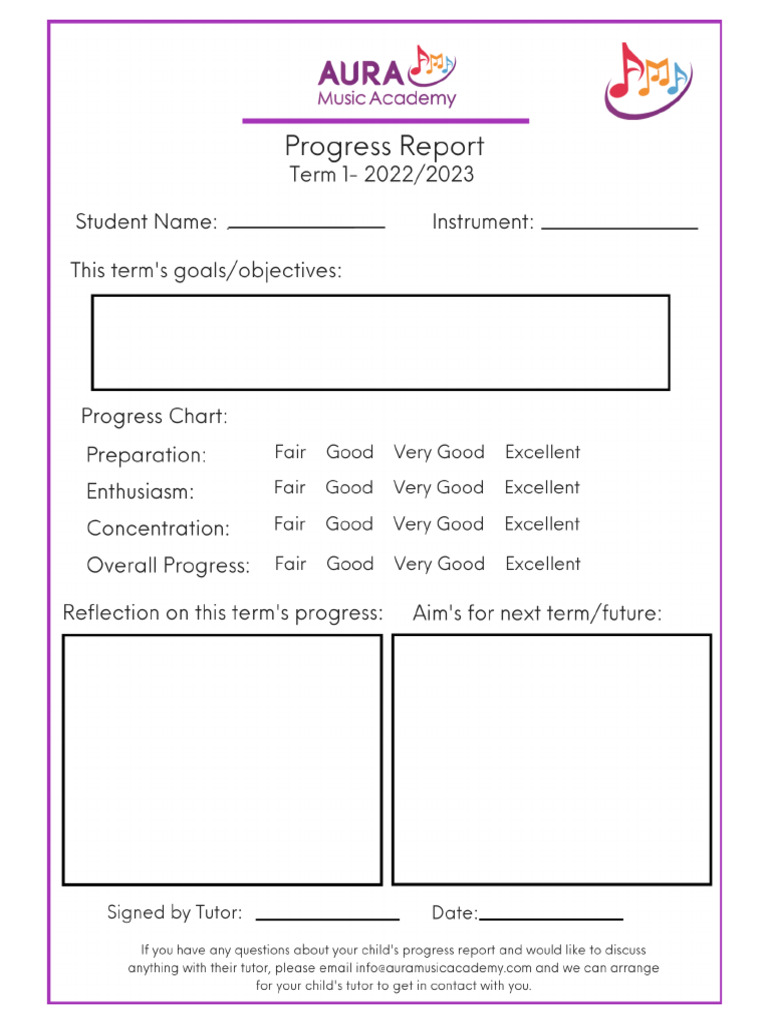 Progress Report - Term 1 2022 - 23 | PDF