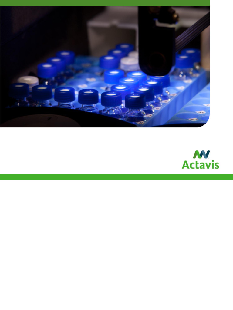 Actavis at JPMorgan 1-15-2014 | PDF | Risk | Pharmaceutical Industry