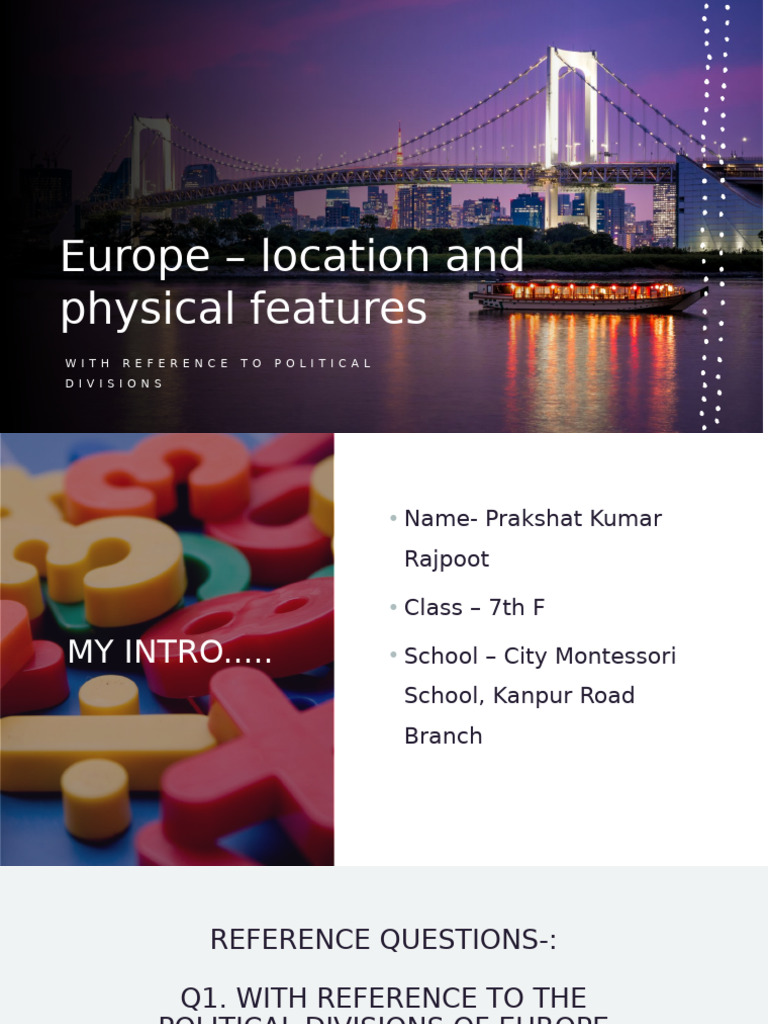 Geography Holiday Homework | PDF | Europe | Euro