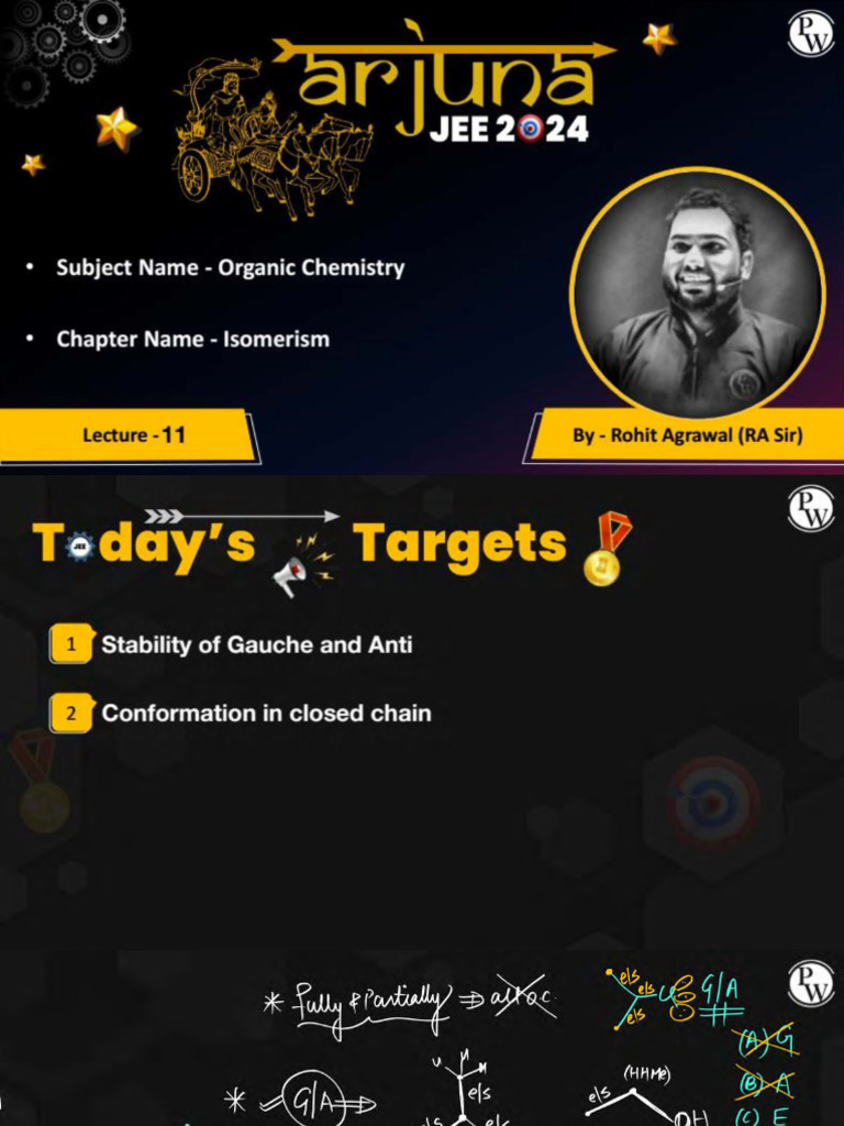 Isomerism 11 - Class Notes - Arjuna JEE 2024 | PDF
