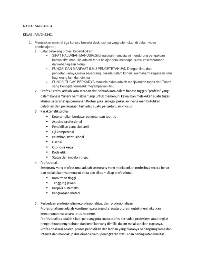 Analisis PPG KB 1 Video | PDF | Sains & Matematika