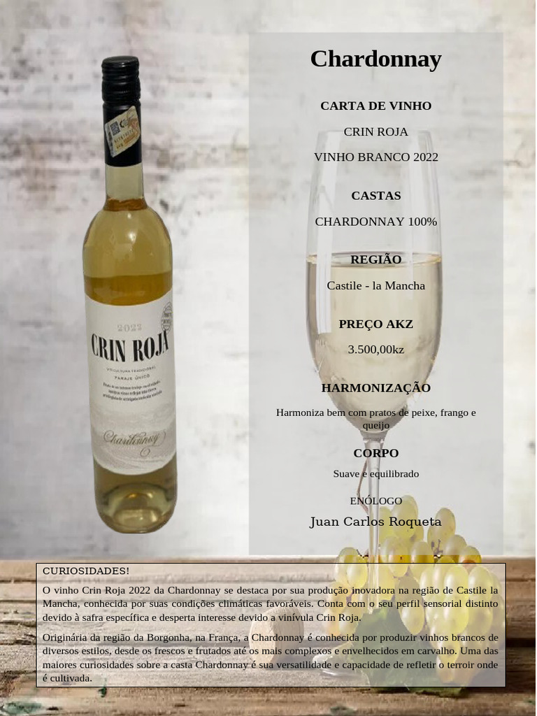 Carta de Vinho-Crin Roja 2022 | PDF