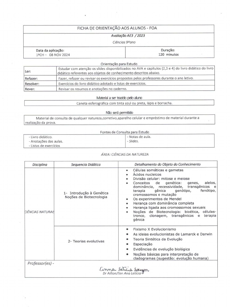 Foa Ae3 CN 9ºano | PDF