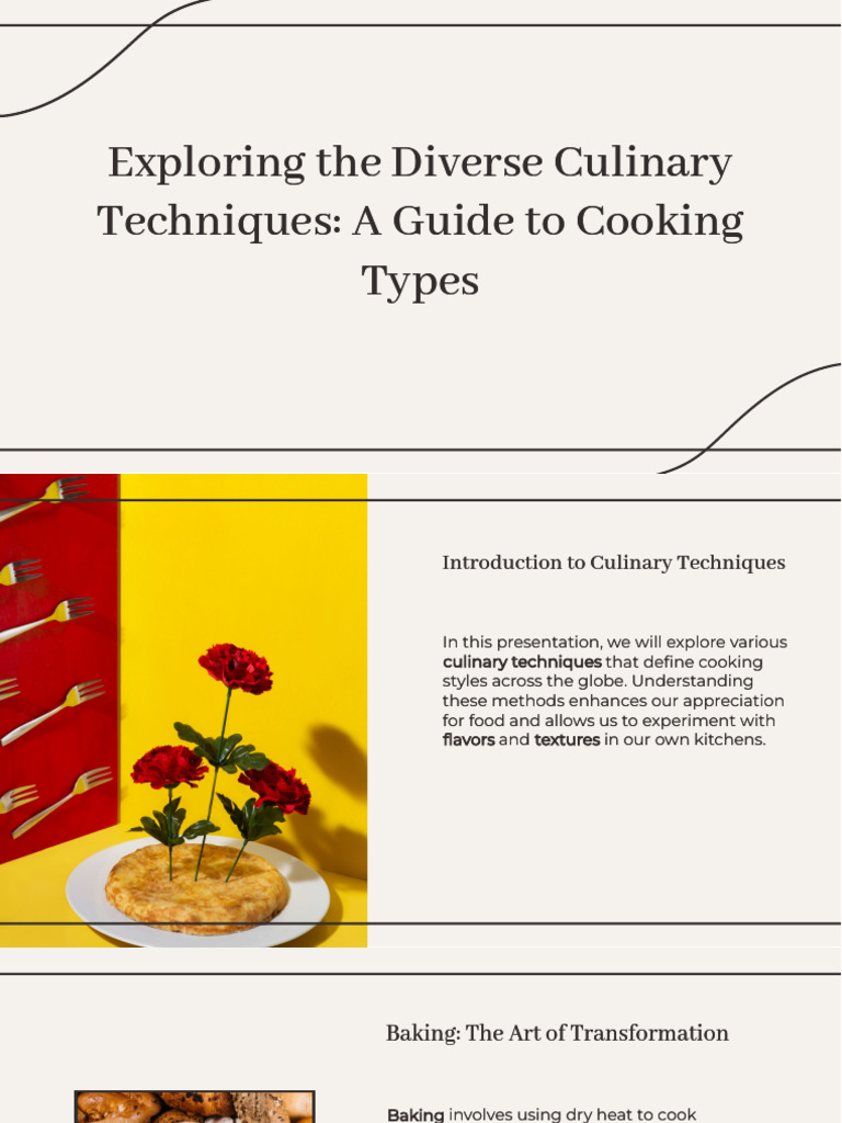 Slidesgo Exploring The Diverse Culinary Techniques A Guide To Cooking ...
