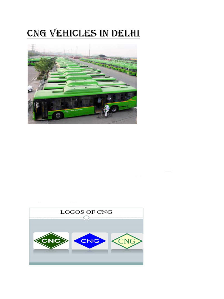 CNG Vehicles in Delhi | PDF | Natural Gas | Air Pollution