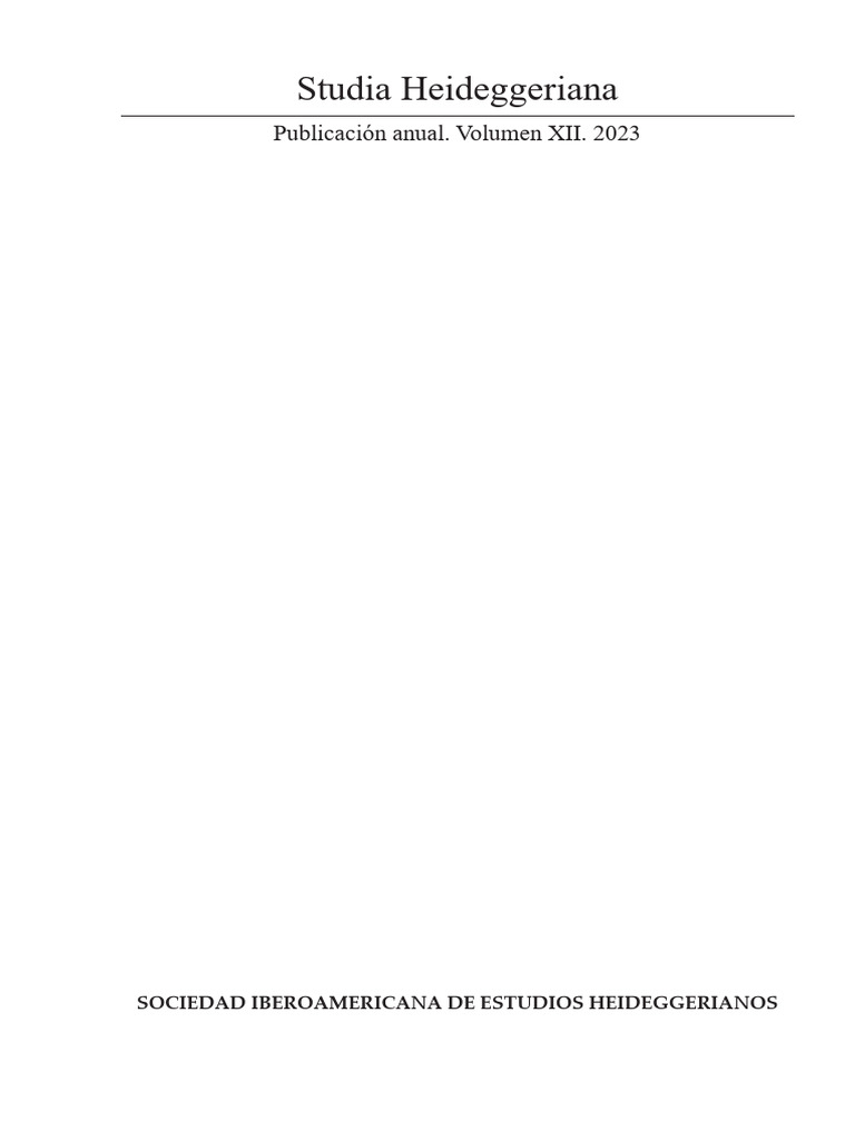 13 7 PB | PDF | Martin Heidegger | Hermenéutica