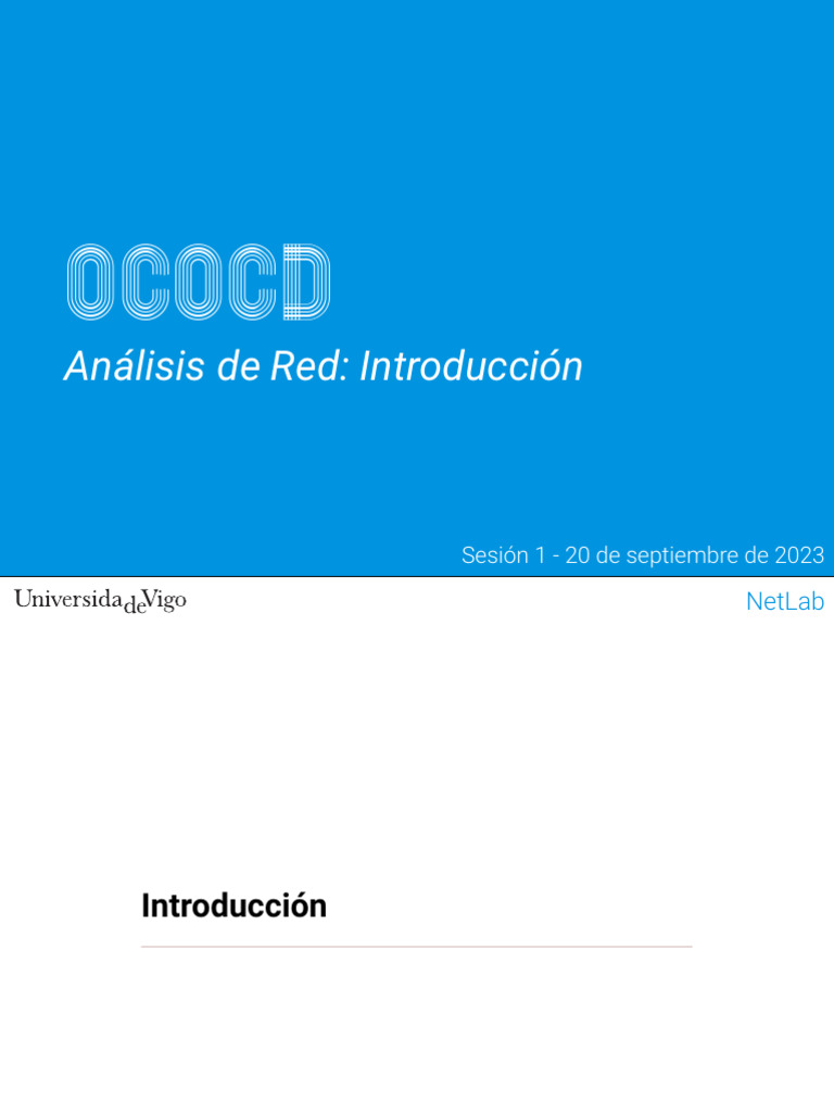Introducción al Análisis de Red | PDF | Redes de computadoras | Ciencias de la Computación