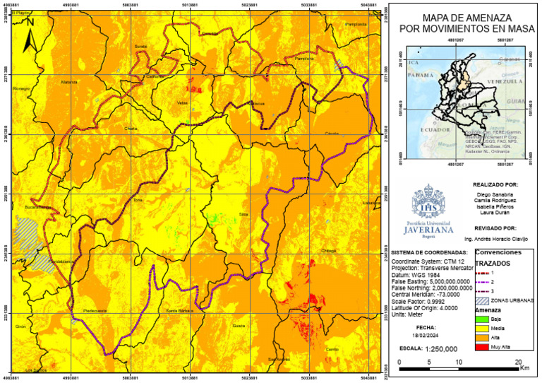 Mapa Movimientos en Masa | PDF | Cartografía | Datos geográficos e información