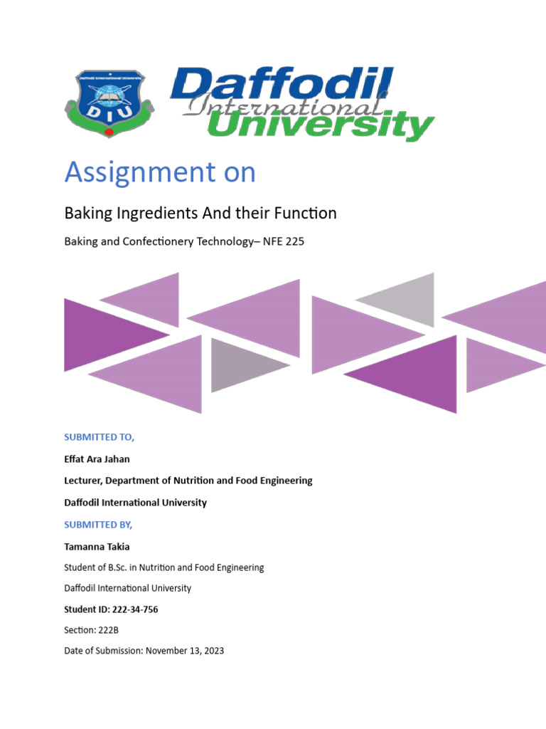 BAKING ASSI | PDF | Breads | Baking