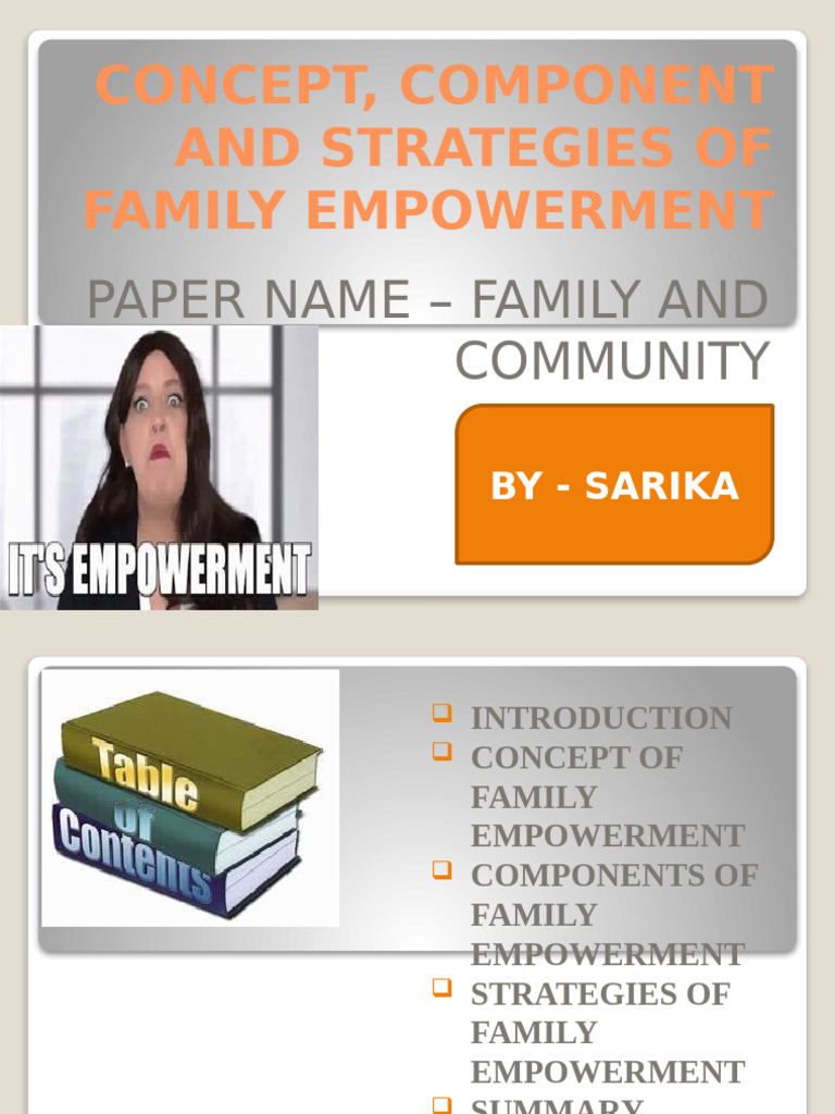 Family 2.4 | PDF | Empowerment | Cognition