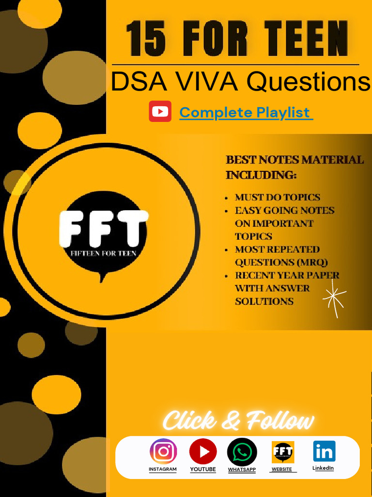 15forteen@data Structures VIVA Questions | PDF | Queue (Abstract Data ... 15forteen@data Structures VIVA Questions | PDF | Queue (Abstract Data ...