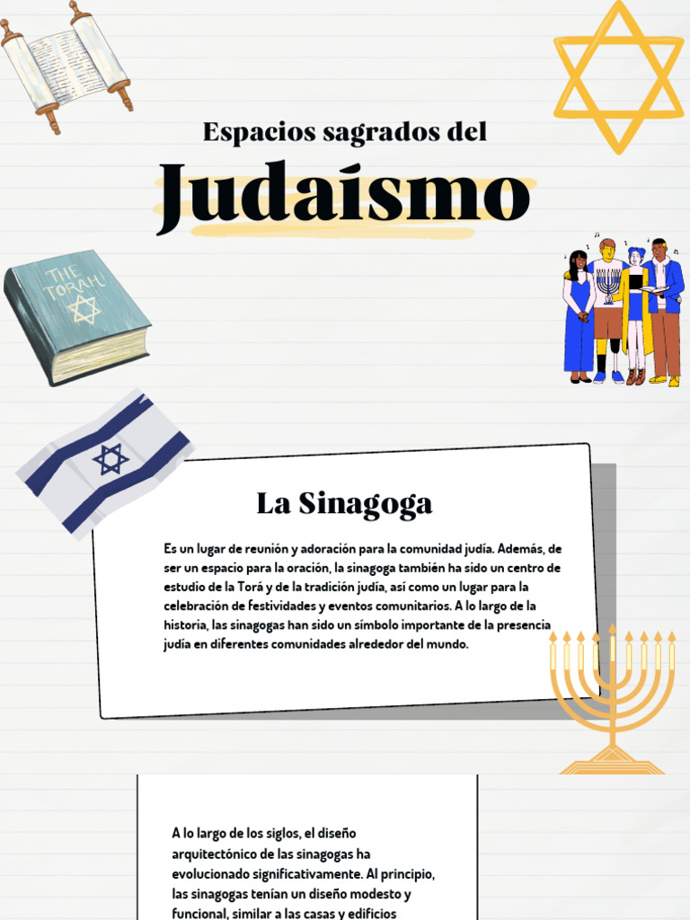 Espacios Sagrados Del Judaísmo | PDF | Templo en jerusalén | Sinagoga