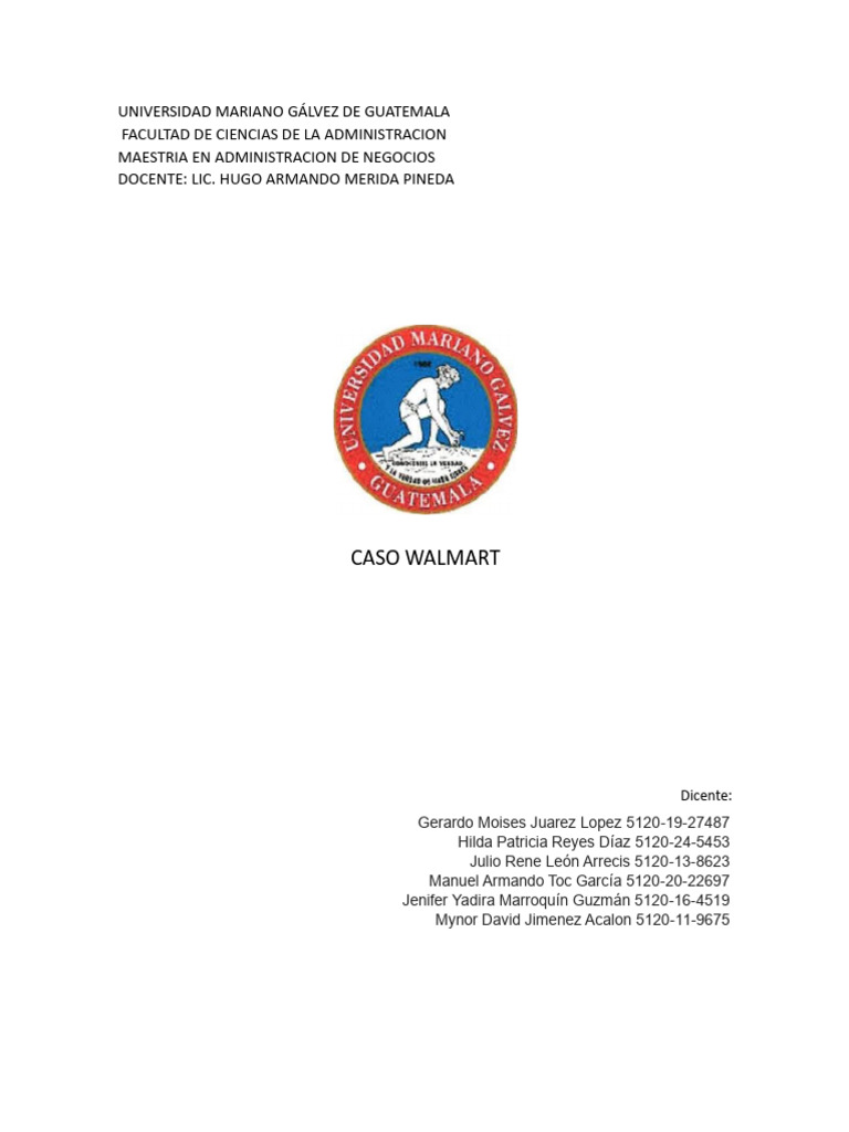 Annotated-Caso Walmart | PDF | Walmart | Logística