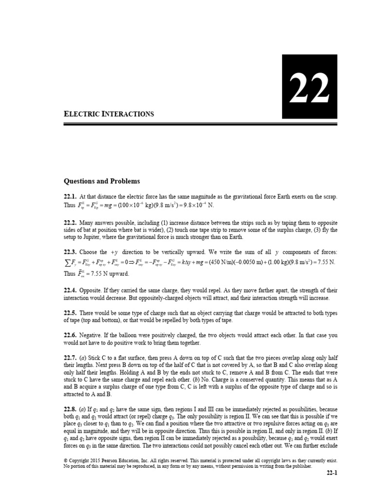 M22 Mazu0536 01 Ism C22 | PDF | Electric Charge | Force