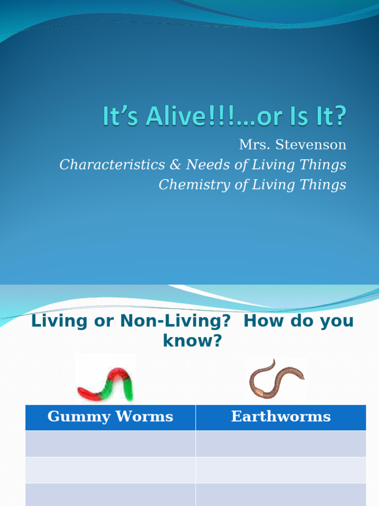 7 - Characteristics of Living Things | PDF | Proteins | Biology