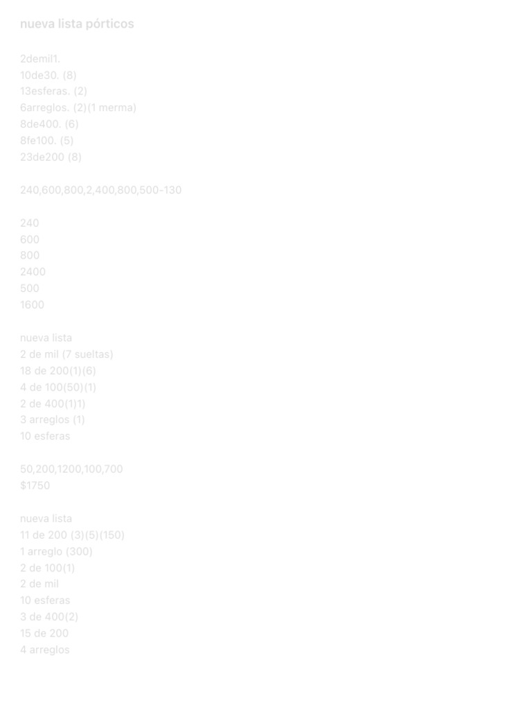 nueva lista pórticos 155 | PDF