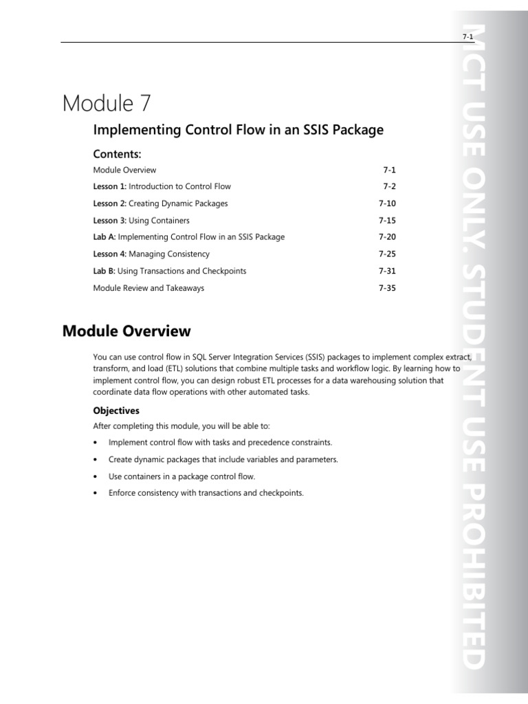 20767A- Implementing a SQL Data Warehouse-195-230 | PDF | Microsoft Sql Server | Parameter ...