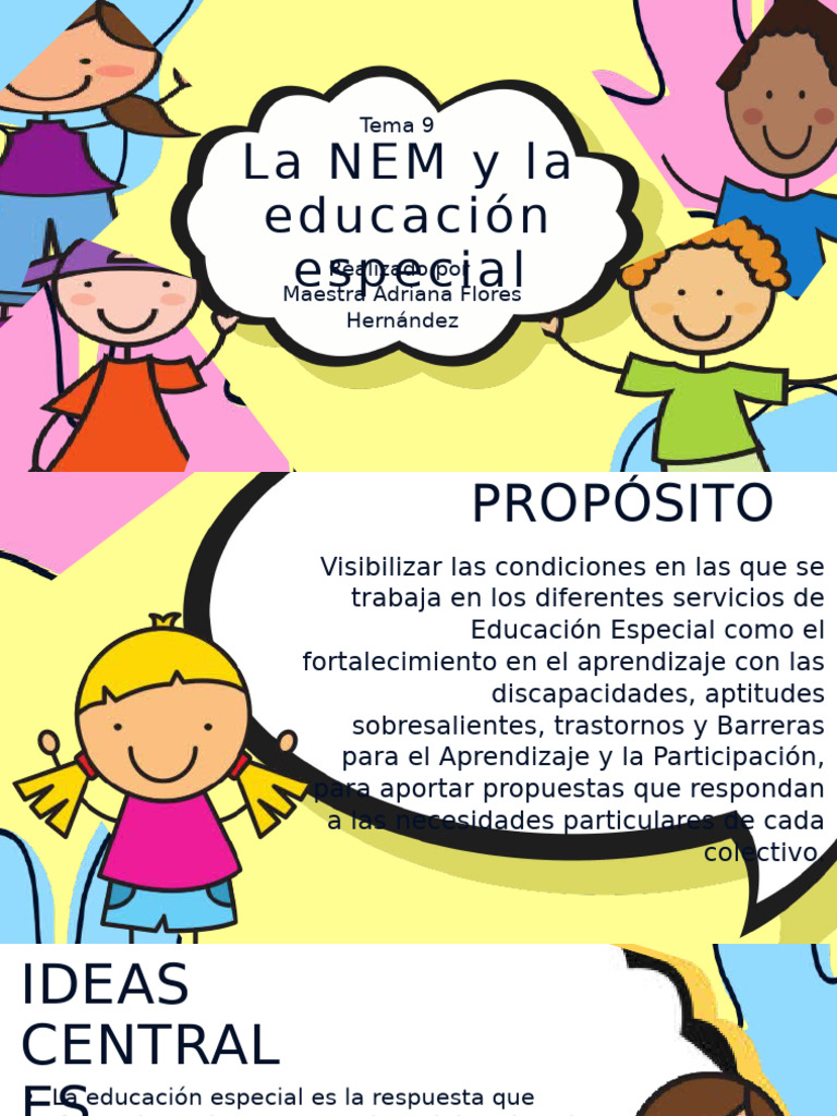 La NEM y La Educación Especial | PDF | Evaluación | Inclusión (Educación)