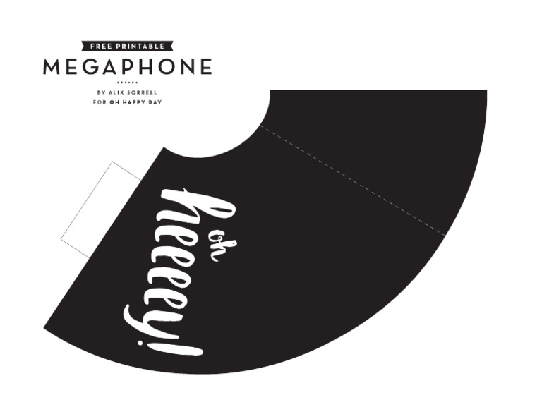 Printable Megaphone | PDF