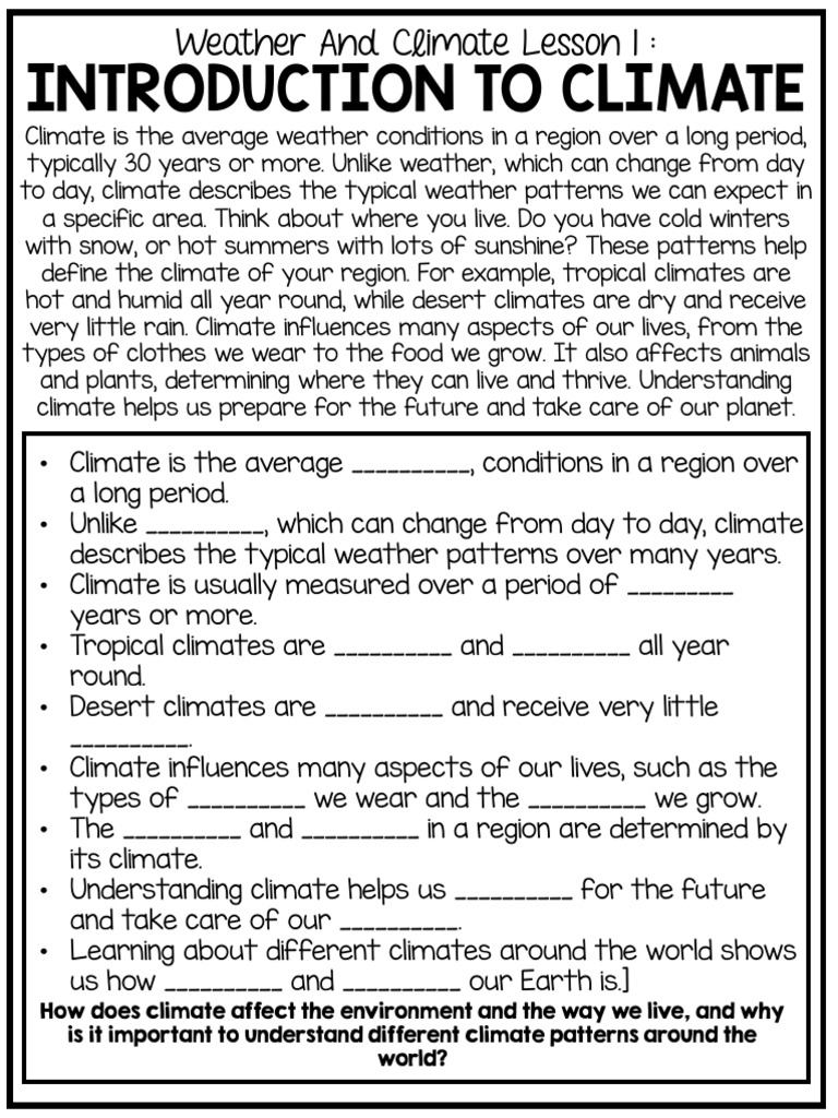 Understanding Climate and Its Types | PDF | Temperate Climate | Climate