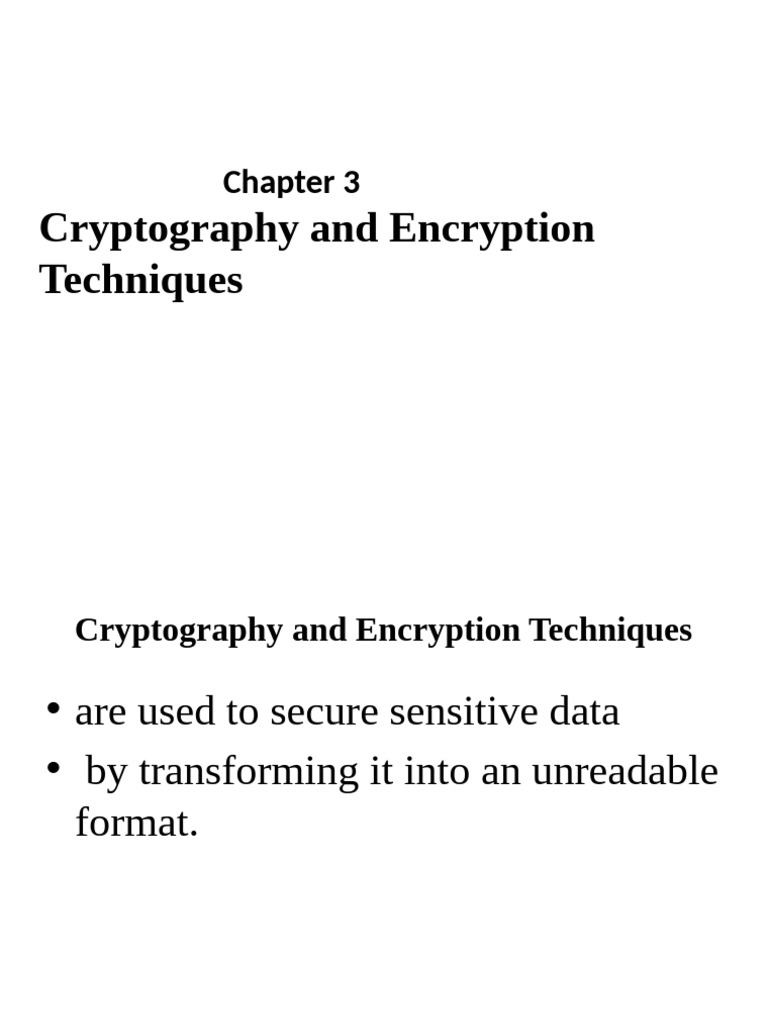 Security Chapter 3 | PDF | Cryptography | Key (Cryptography)