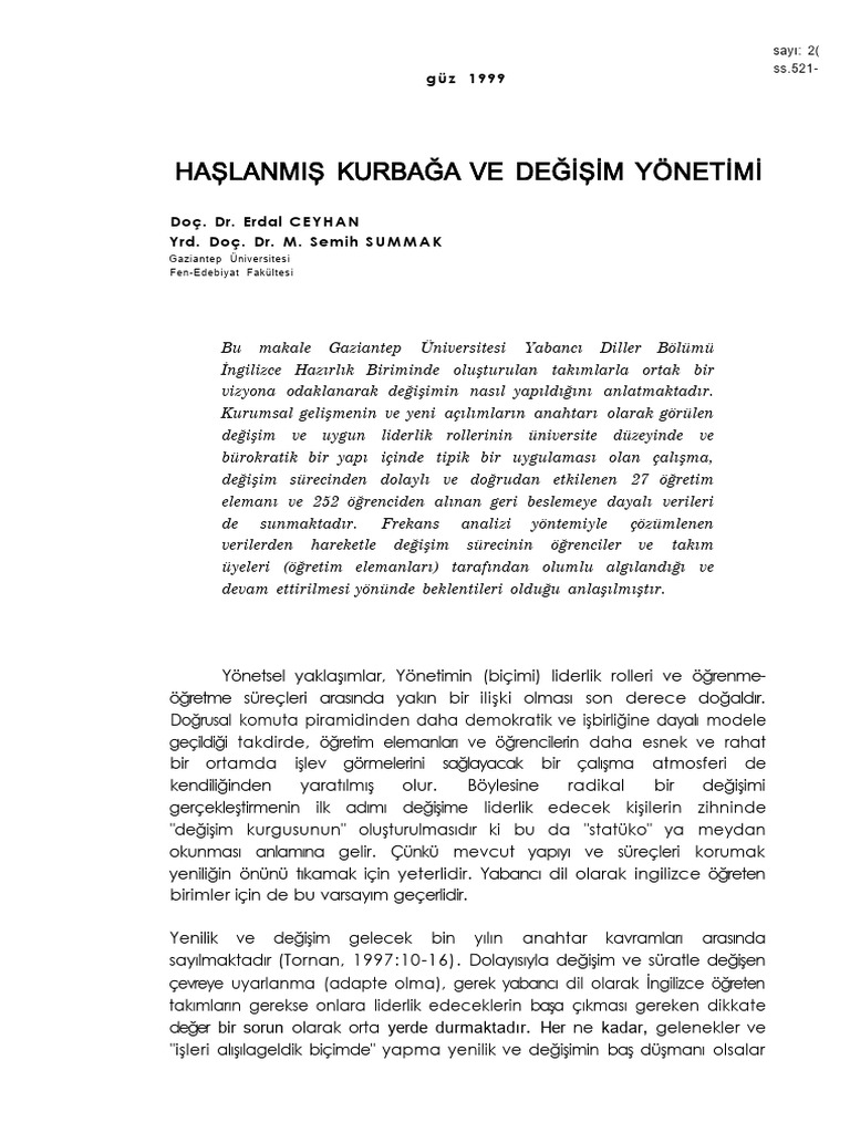 Ha - Lanm - Kurba - A Ve de - I - Im Y - Netimi (#126978) - 108545 | PDF