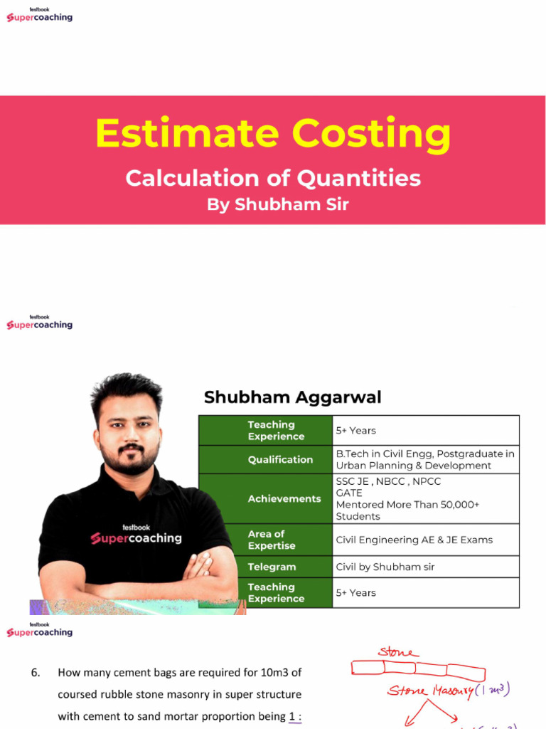 Calculation of Quantities - 03 1730714985 | PDF