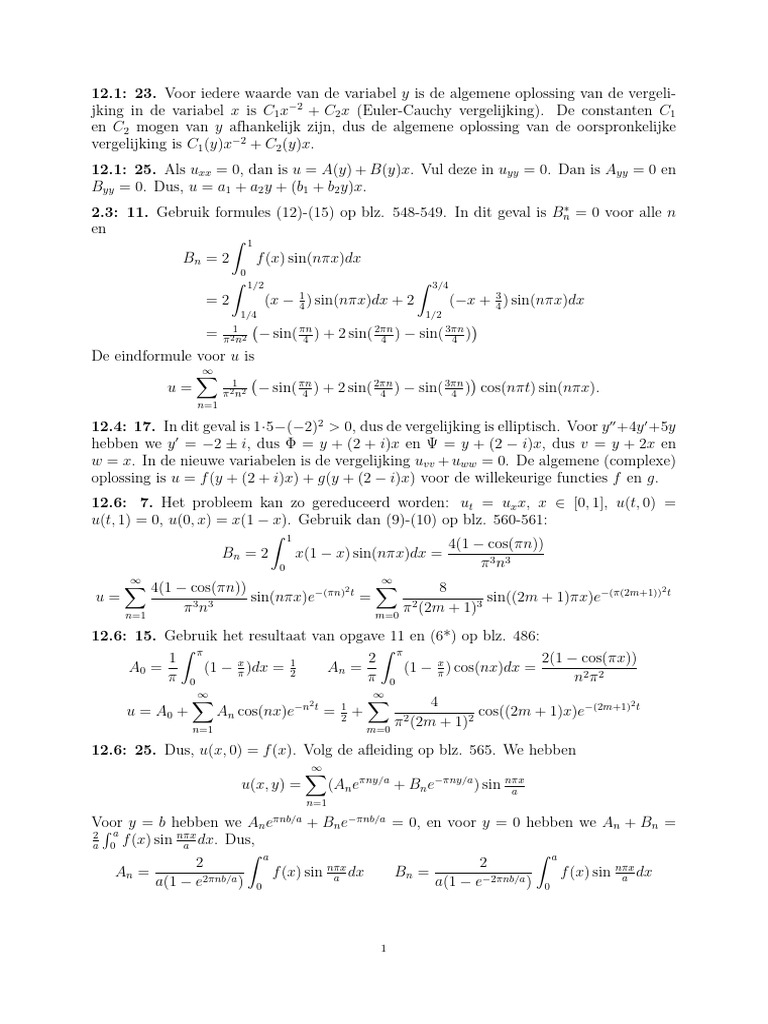 WiskundeN2 HW6 | PDF