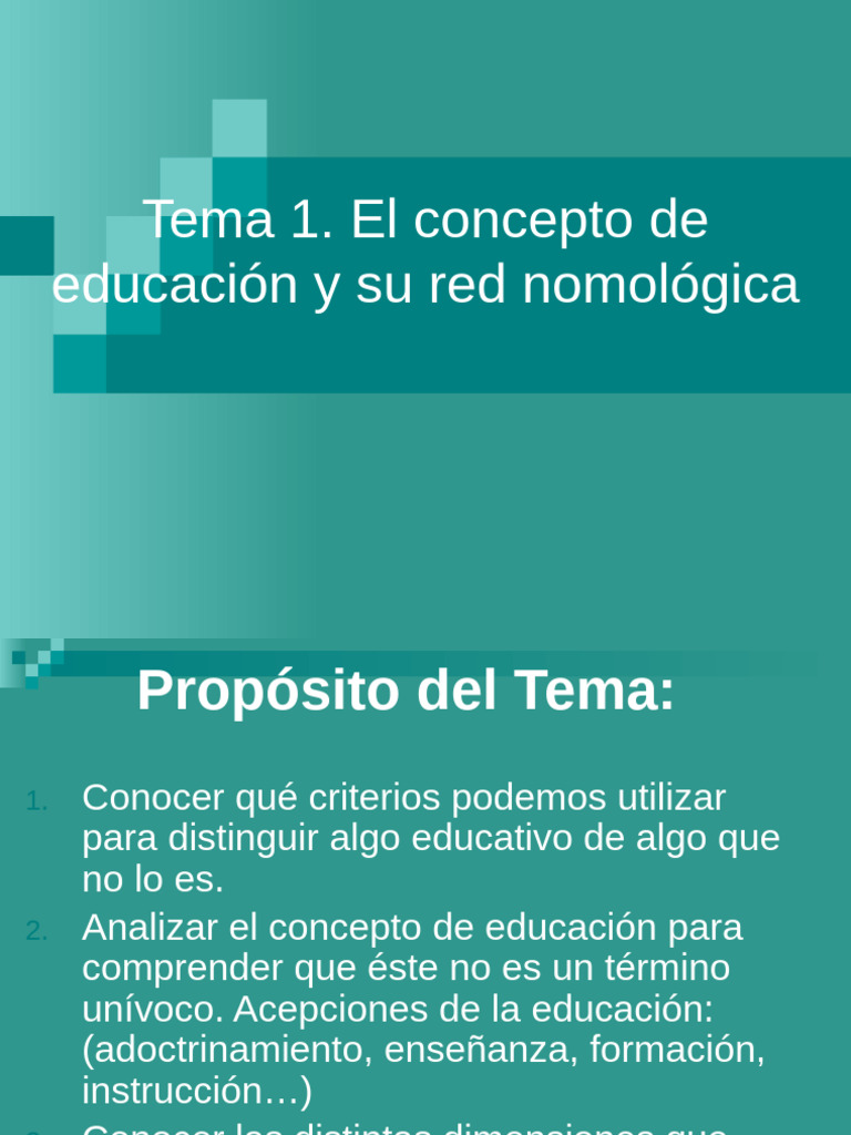 El Concepto de Educaci N 11-12.alumnado | PDF | Aprendizaje | Enseñando