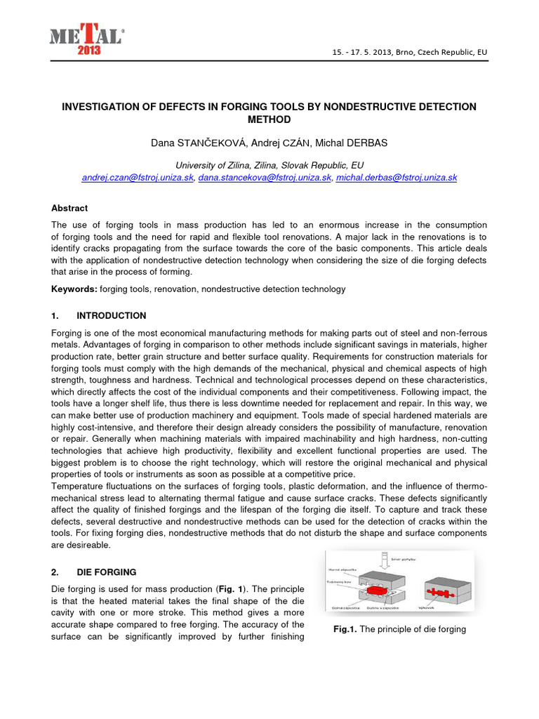 Investigation_of_Defects_in_Forging_Tool | PDF | Forging | Fracture