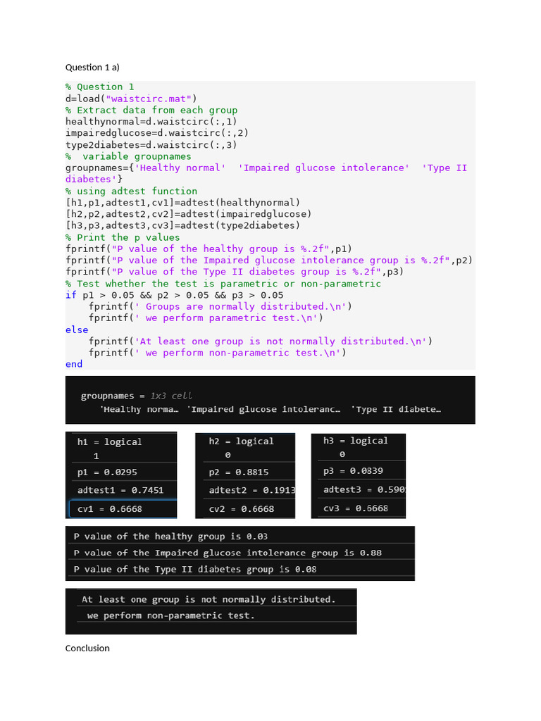 Lab 10 | PDF | P Value | Statistics