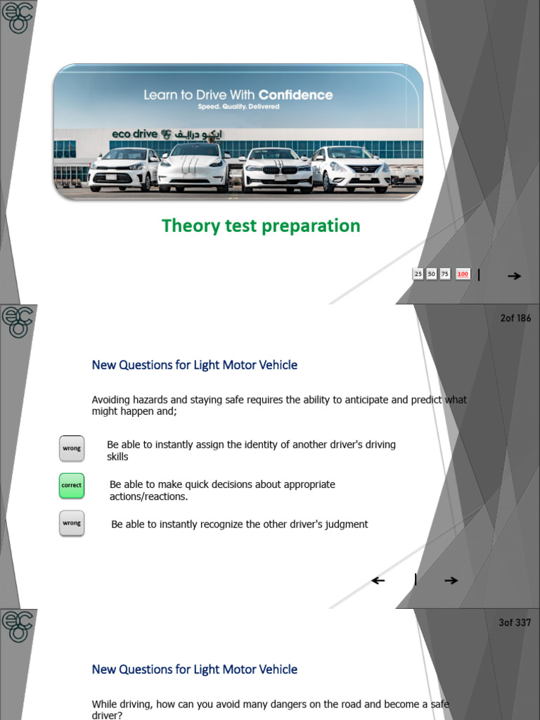 LMV English New Questions | PDF | Seat Belt | Traffic Collision