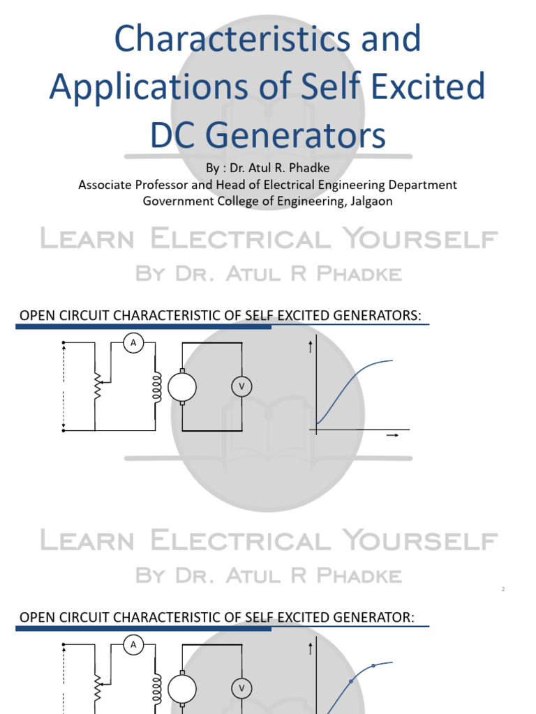 Self Excited DC Generators Guide | PDF | Electric Generator | Direct Current