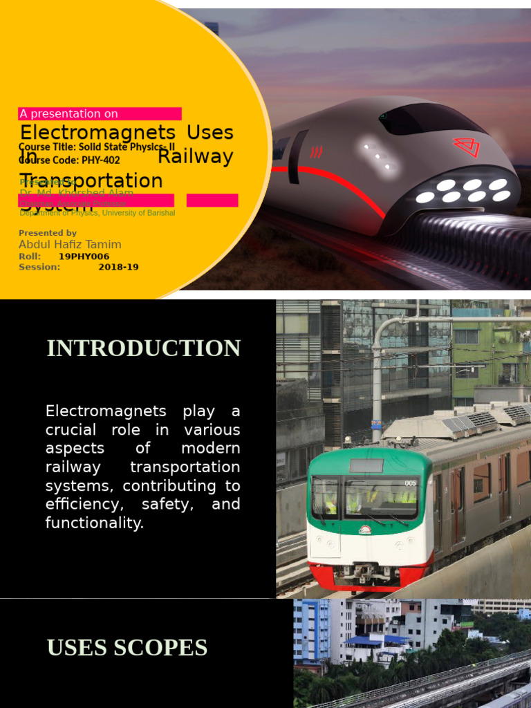 Electromagnet Applications in Railways | PDF | Train | Rail Transport
