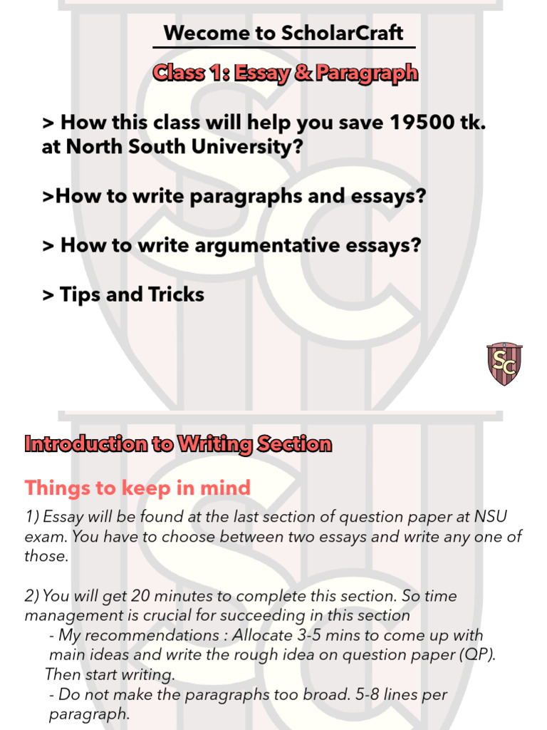 NSU Essay Writing Guide | PDF | Social Media | Popular Culture & Media ...