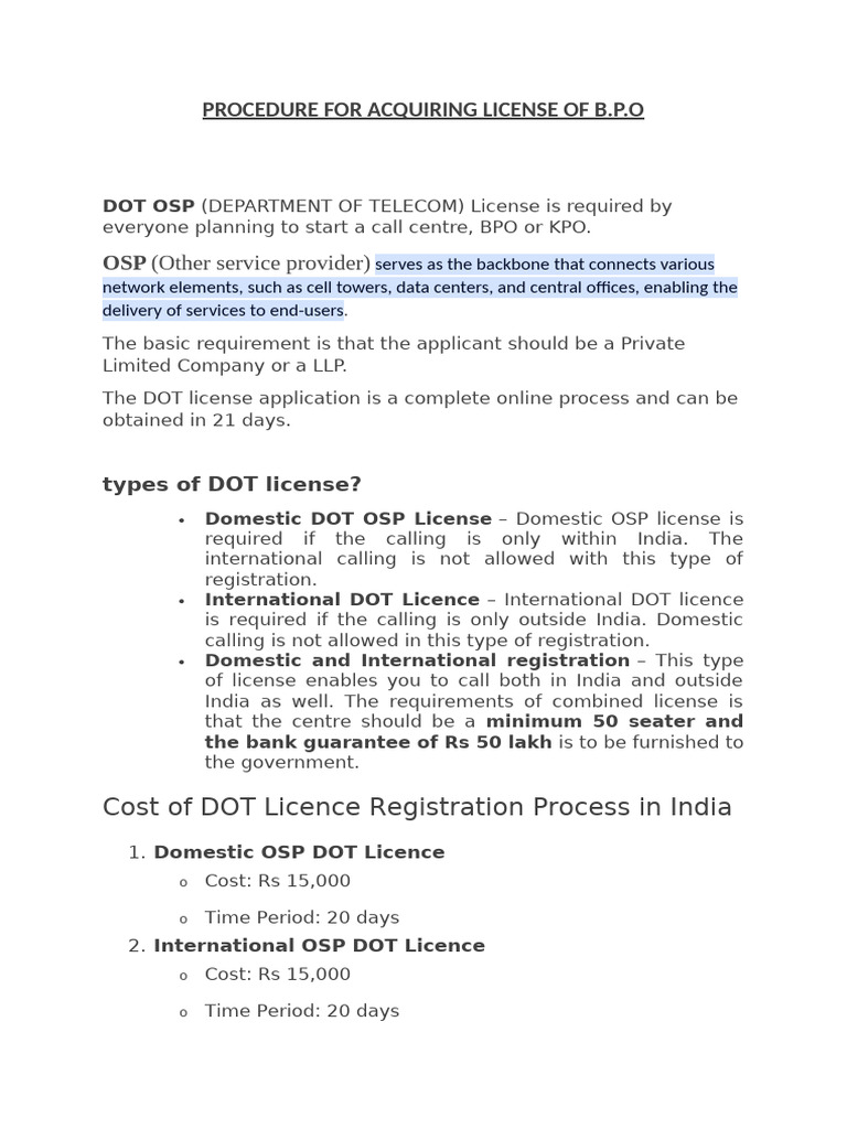 LICENSES PROCEDURE | PDF | License | Articles Of Association