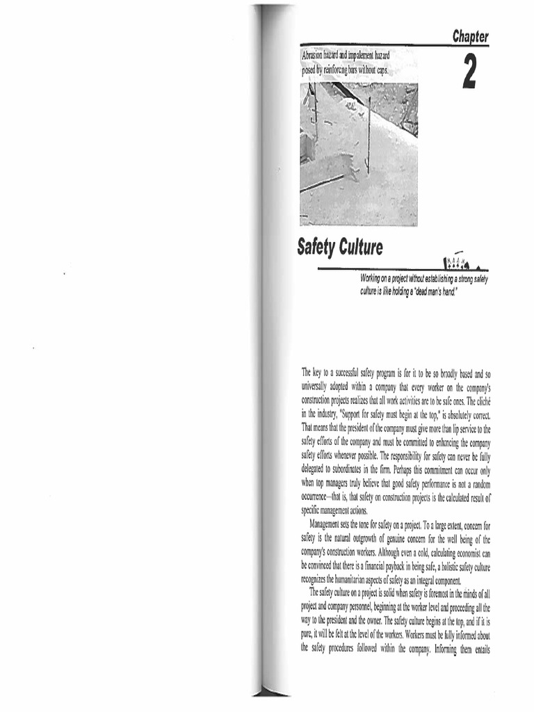 Hinze Ch2 Safety Culture | PDF