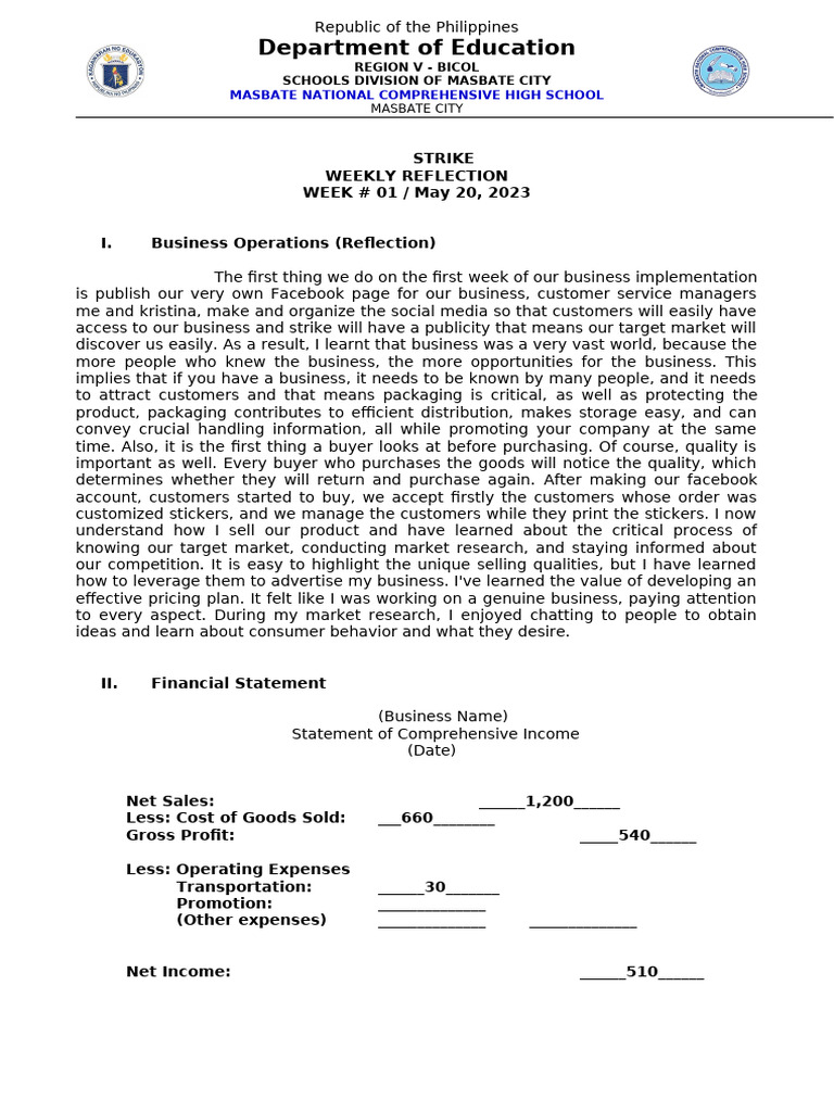 Entrep Week 1final | PDF | Customer | Market (Economics)