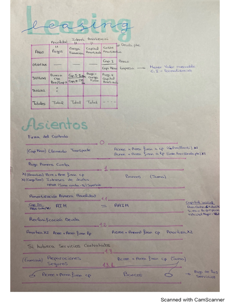 Esquema General Leasing | PDF
