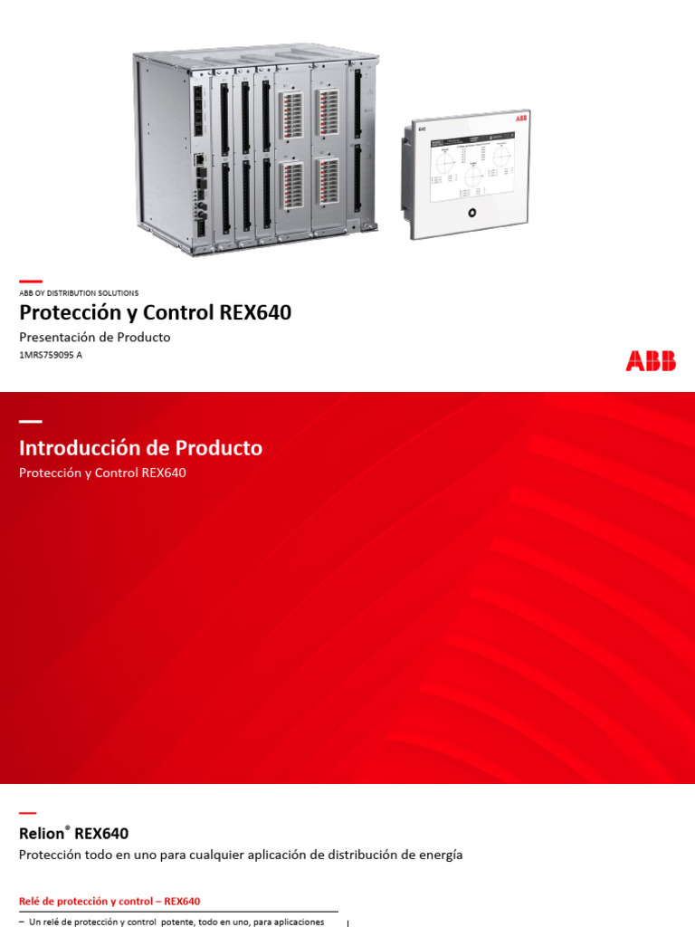REX640 ProdIntr Pres 759095 ESa | PDF | Relé | Software